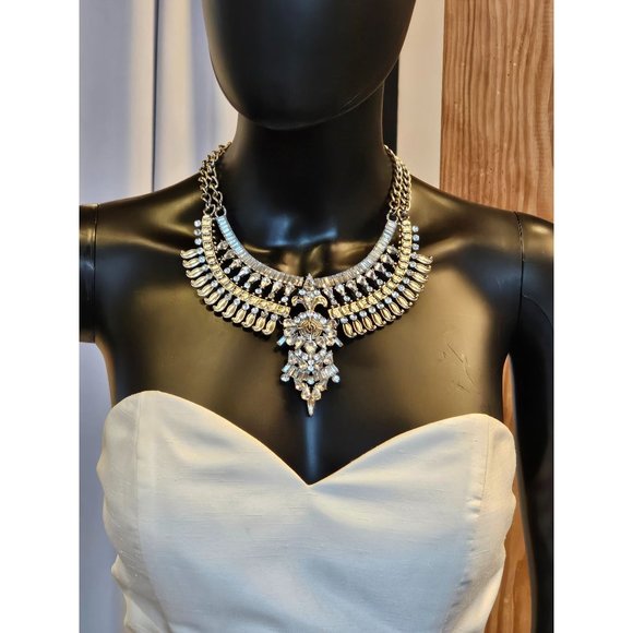 Jewelry | Cleopatra Silvercrystal Collar Necklace | Poshmark